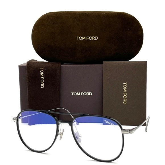 Tom Ford | Accessories | New Tom Ford Ft5666b 0 Black Blue Block 52mm ...